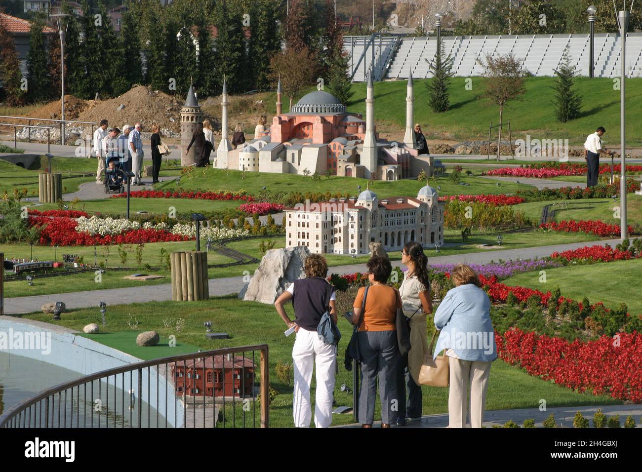 ISTANBUL, TURKEY - APRIL 30: View of the Miniaturk miniature park on ...