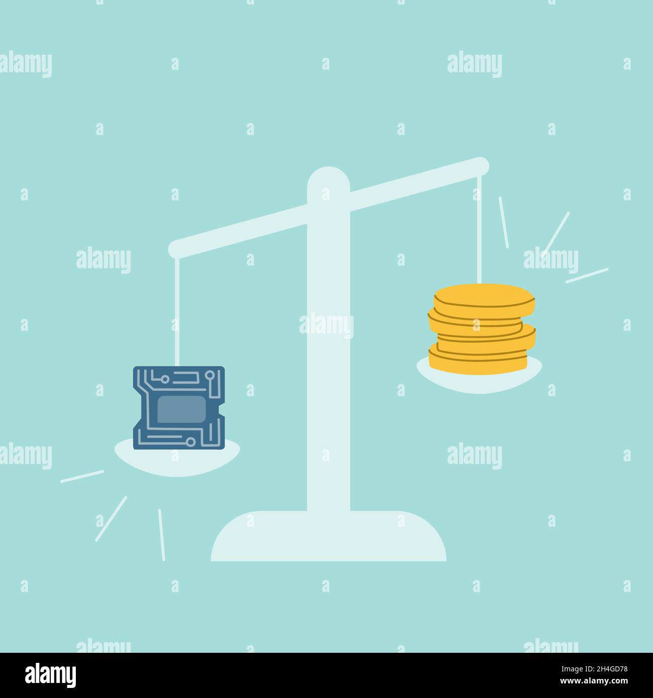 Coin shortage Stock Vector Images - Alamy