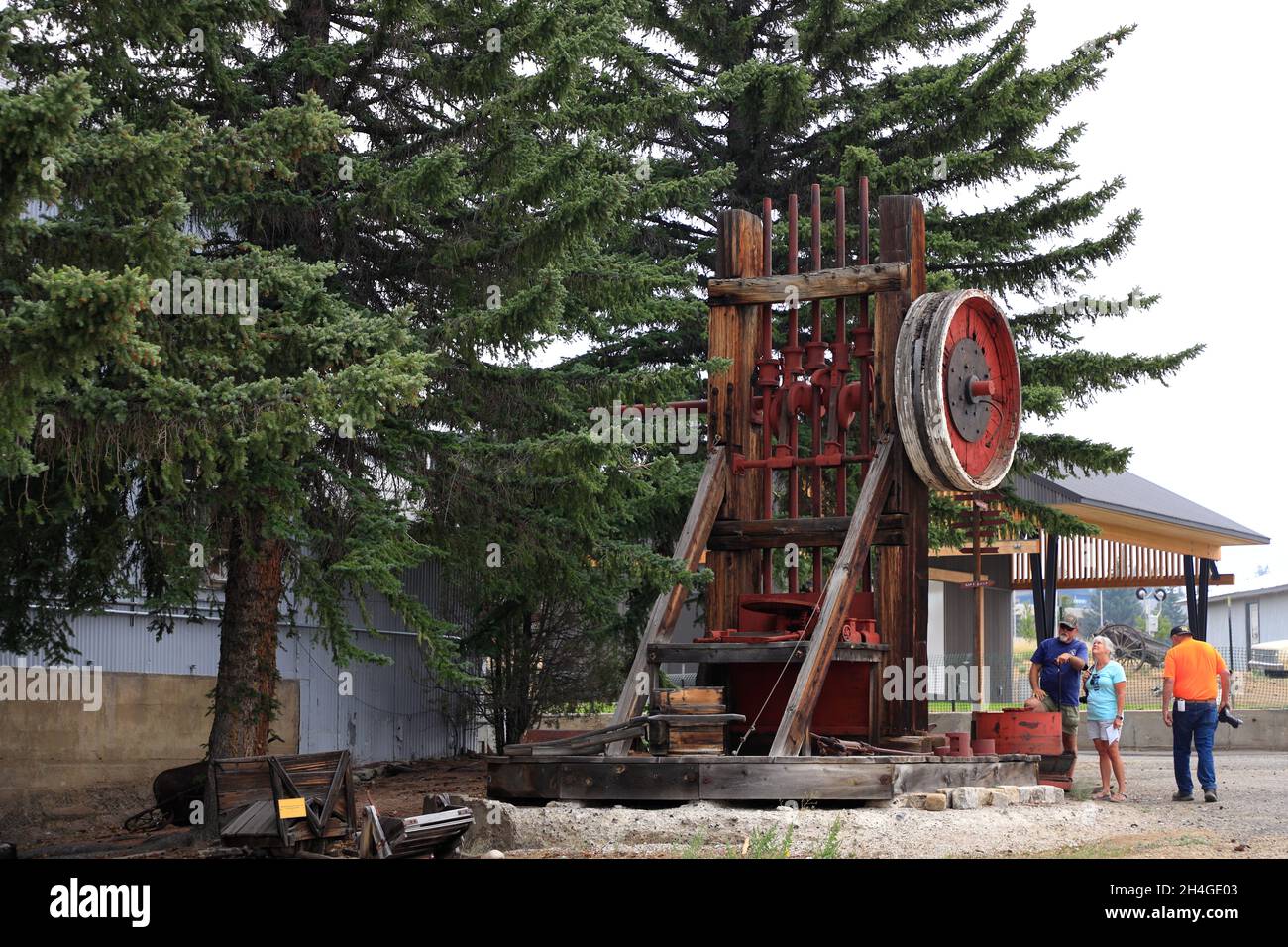 Guided tour in Orphan Girl Mine yard.World Museum of Mining.Butte ...