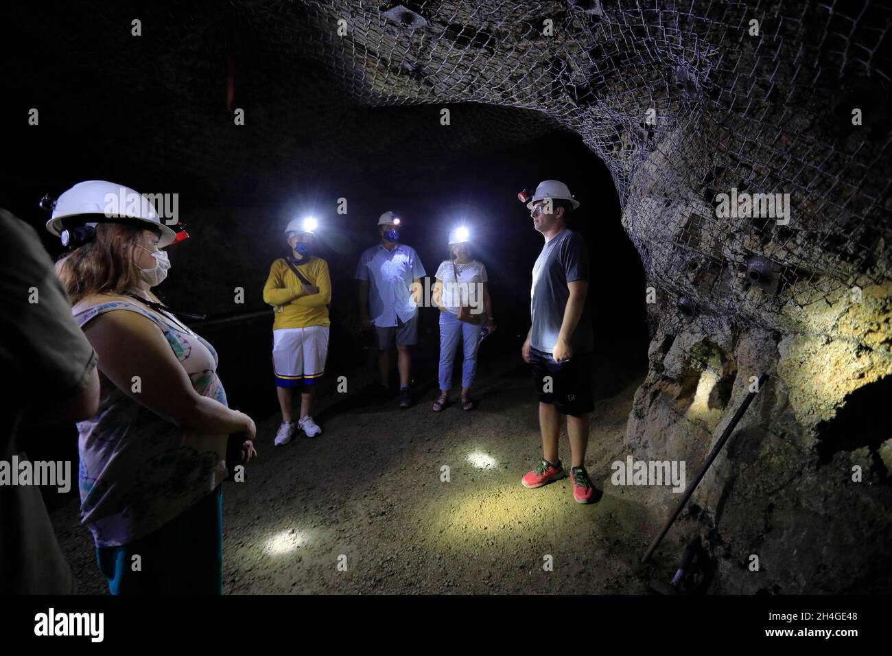 Underground mine tour inside of Orphan Girl Mine.World Museum of Mining ...