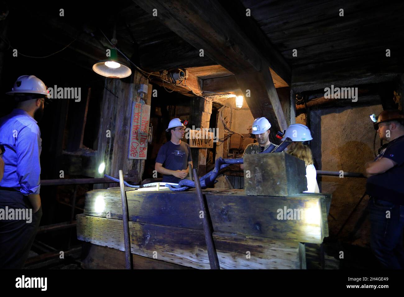 Underground mine tour inside of Orphan Girl Mine.World Museum of Mining ...