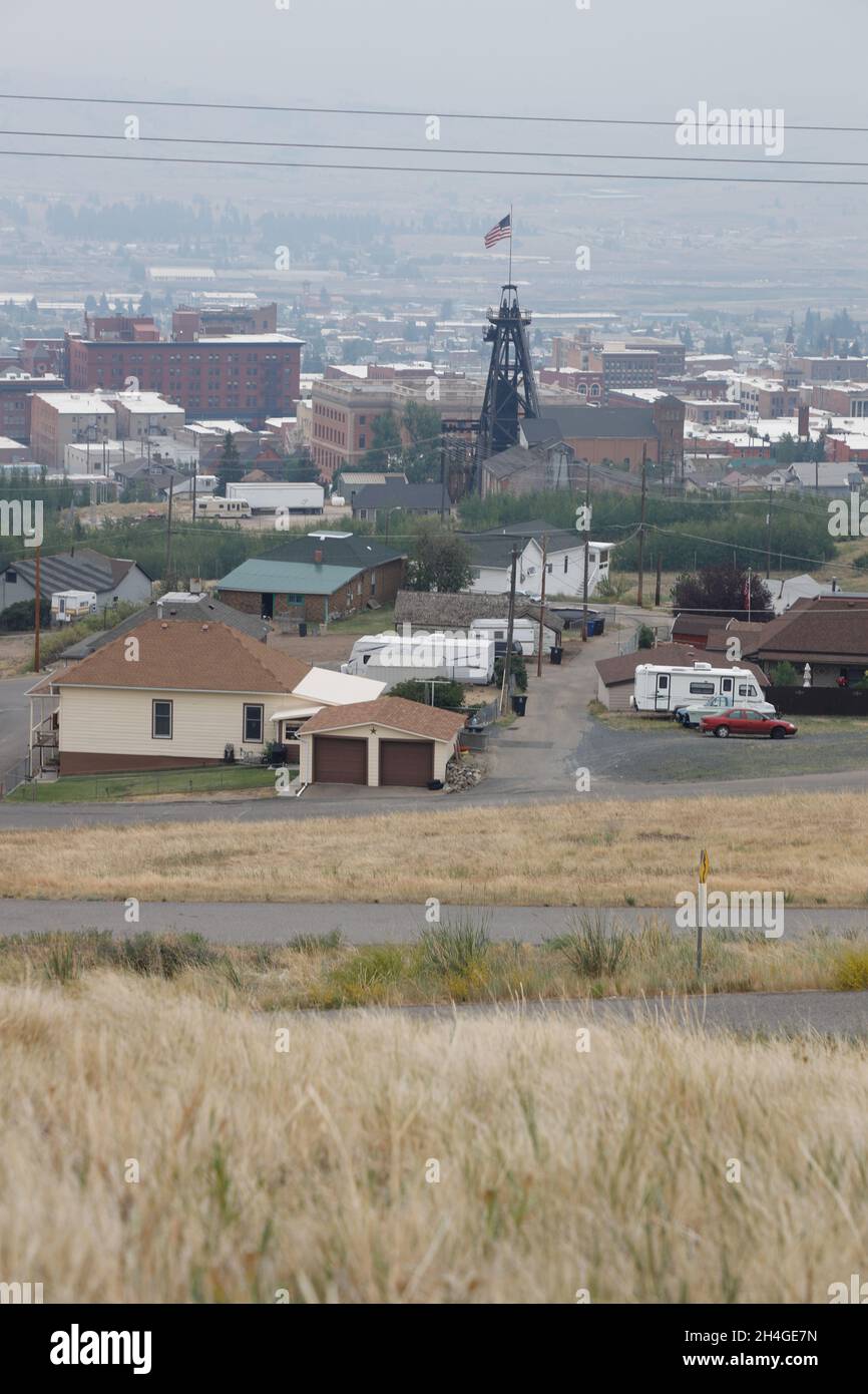 Mine Headframe Butte Montana Usa High Resolution Stock Photography and ...