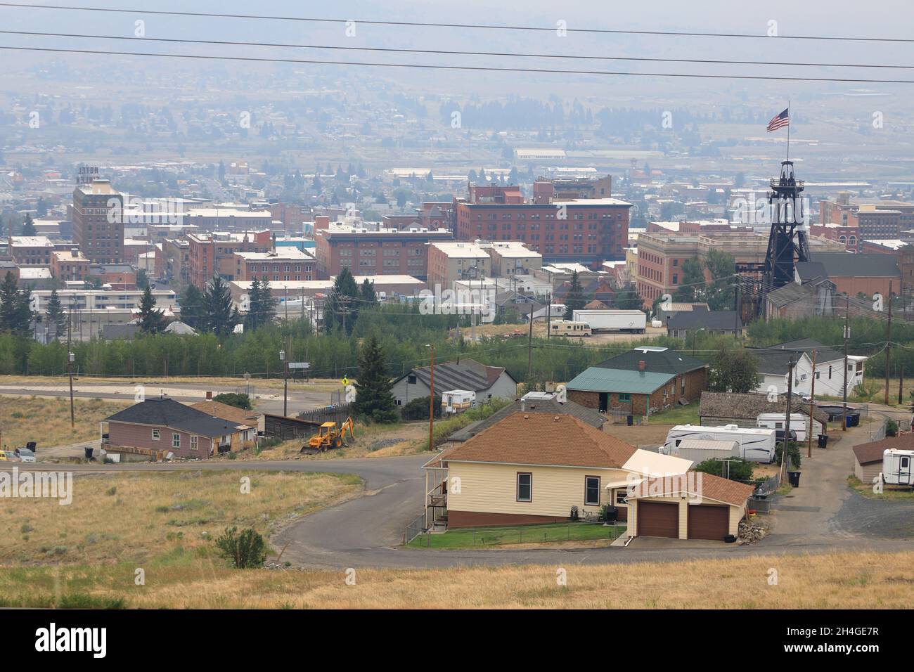 Mine Headframe Butte Montana Usa High Resolution Stock Photography and ...
