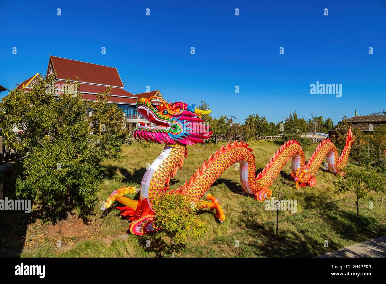 Oklahoma, OCT 29, 2021 - Haunt the Zoo Halloween decoration in the OKC Zoo Stock Photo - Alamy