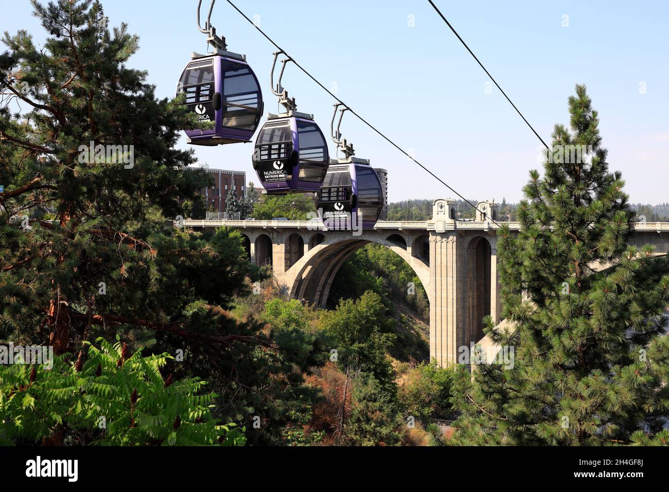 Spokane washington downtown aerial hi-res stock photography and images ...