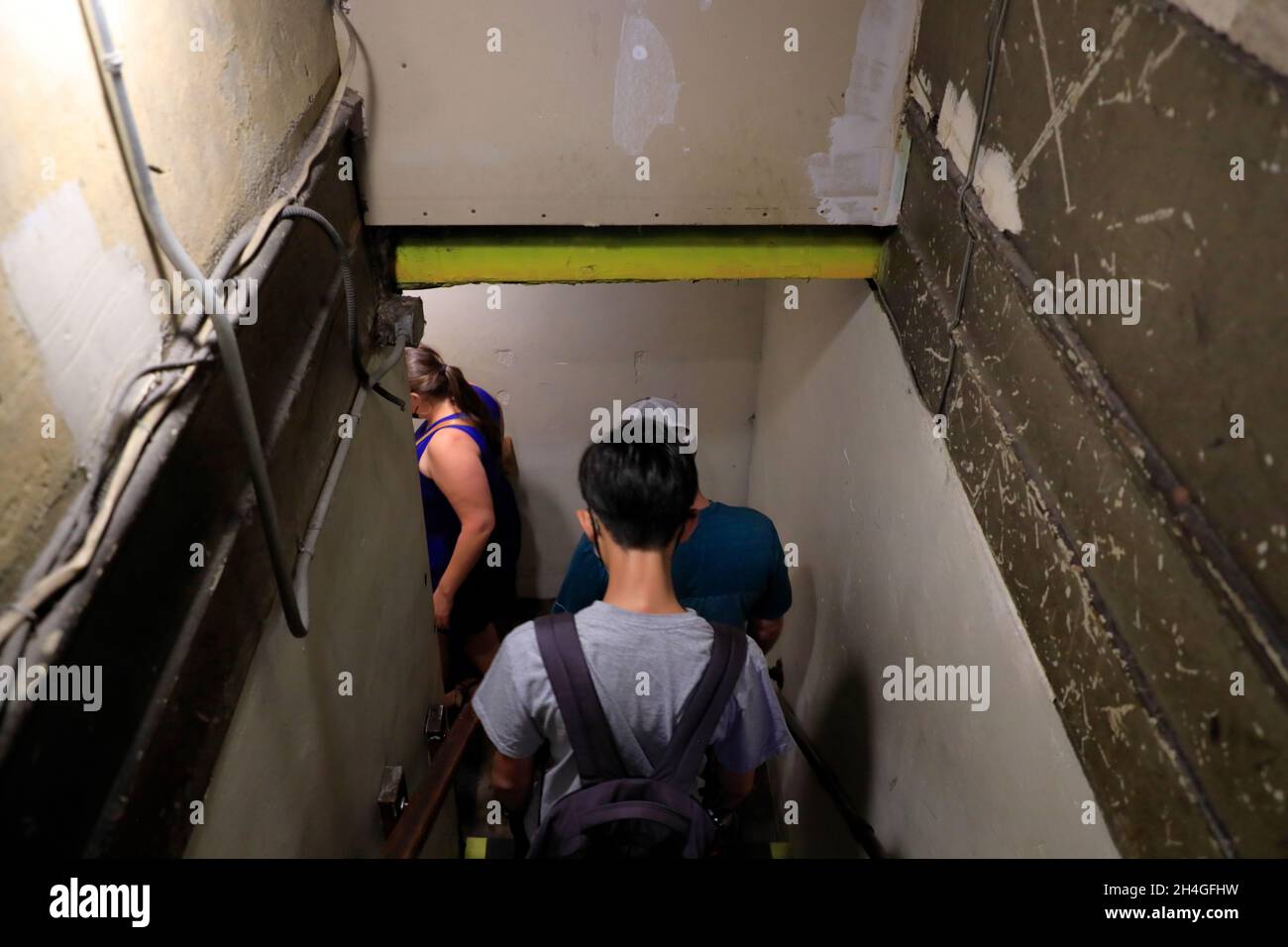 Visitors enter Seattle Underground a network of underground passageways ...