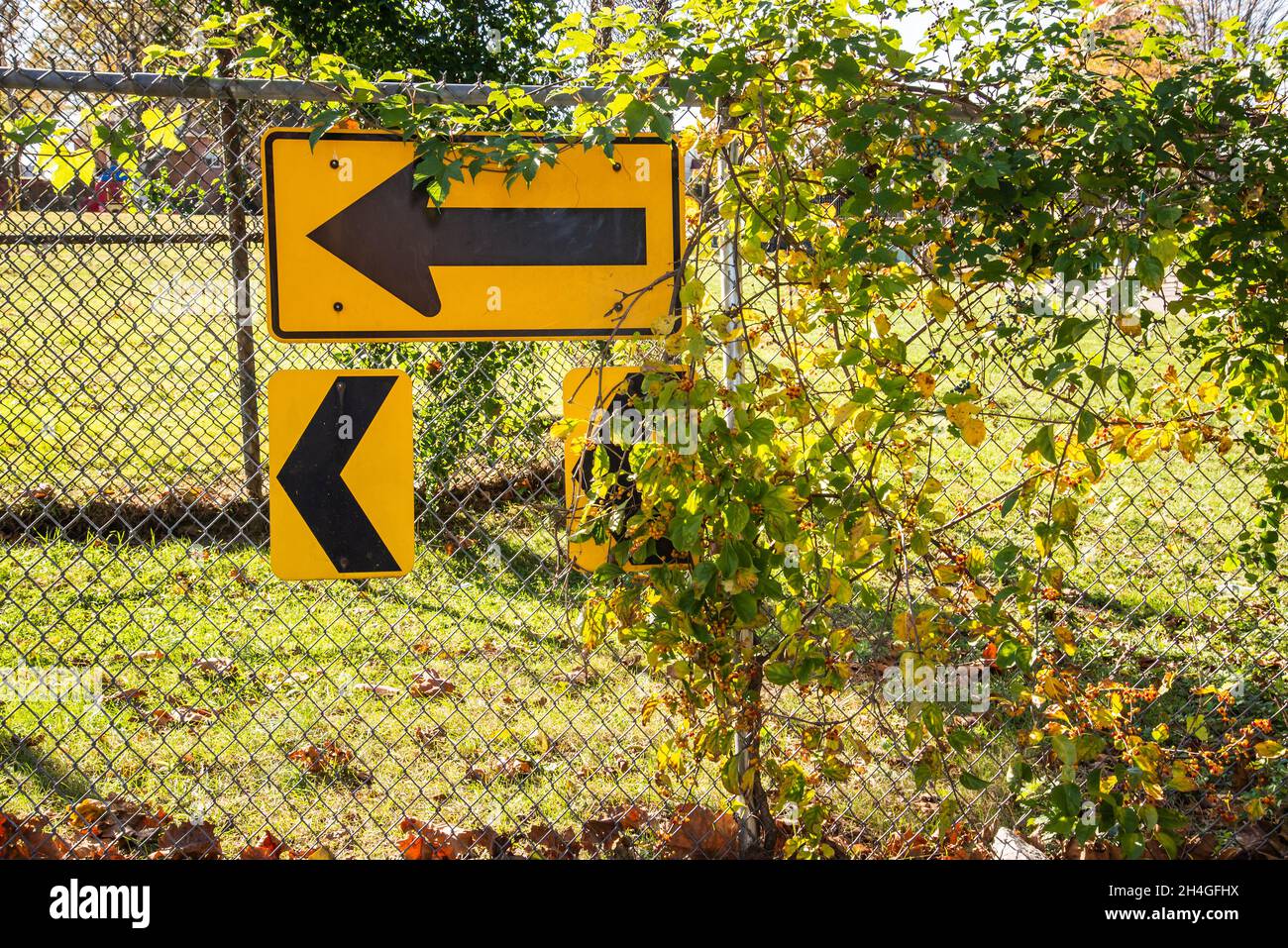Street signs in the city Stock Photo - Alamy