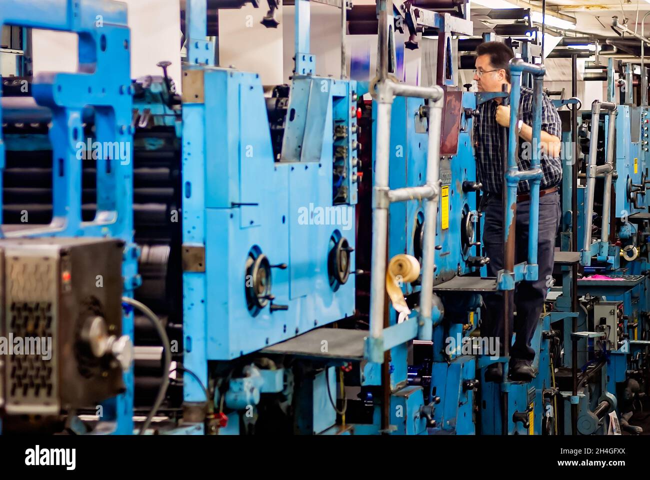 Printing machine rollers works in hi-res stock photography and images ...