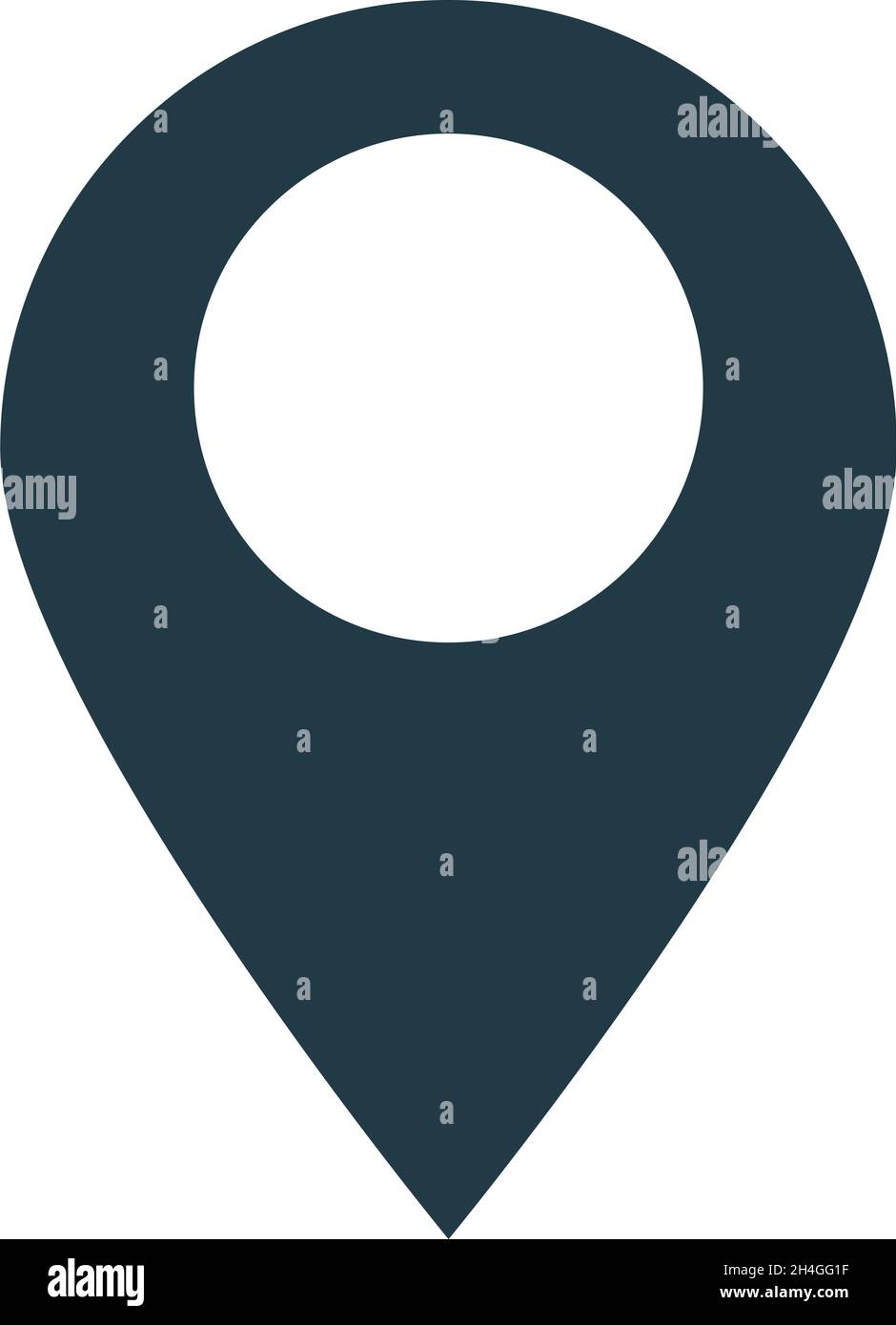 location pin icon on white background Stock Vector Image & Art - Alamy