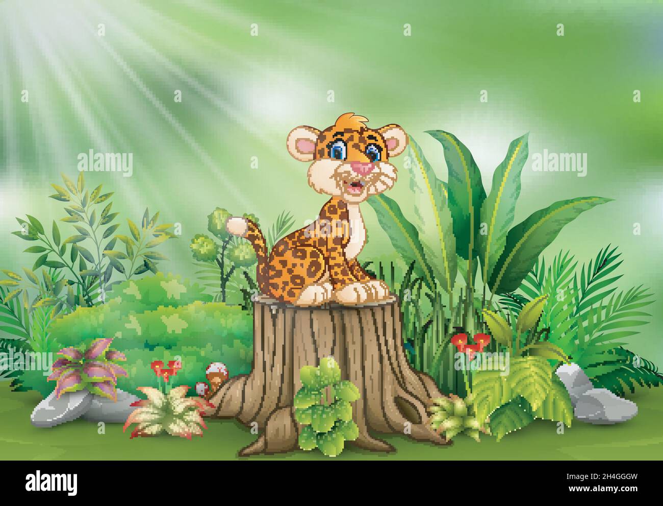 Big wild mushroom Stock Vector Images - Alamy