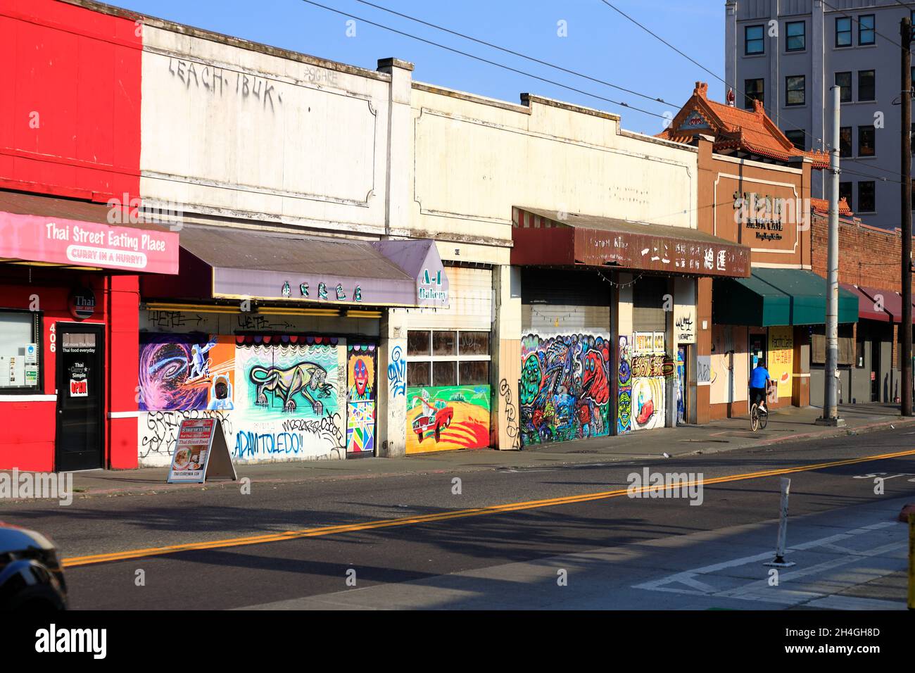 Graffiti seattle urban city hi-res stock photography and images - Alamy