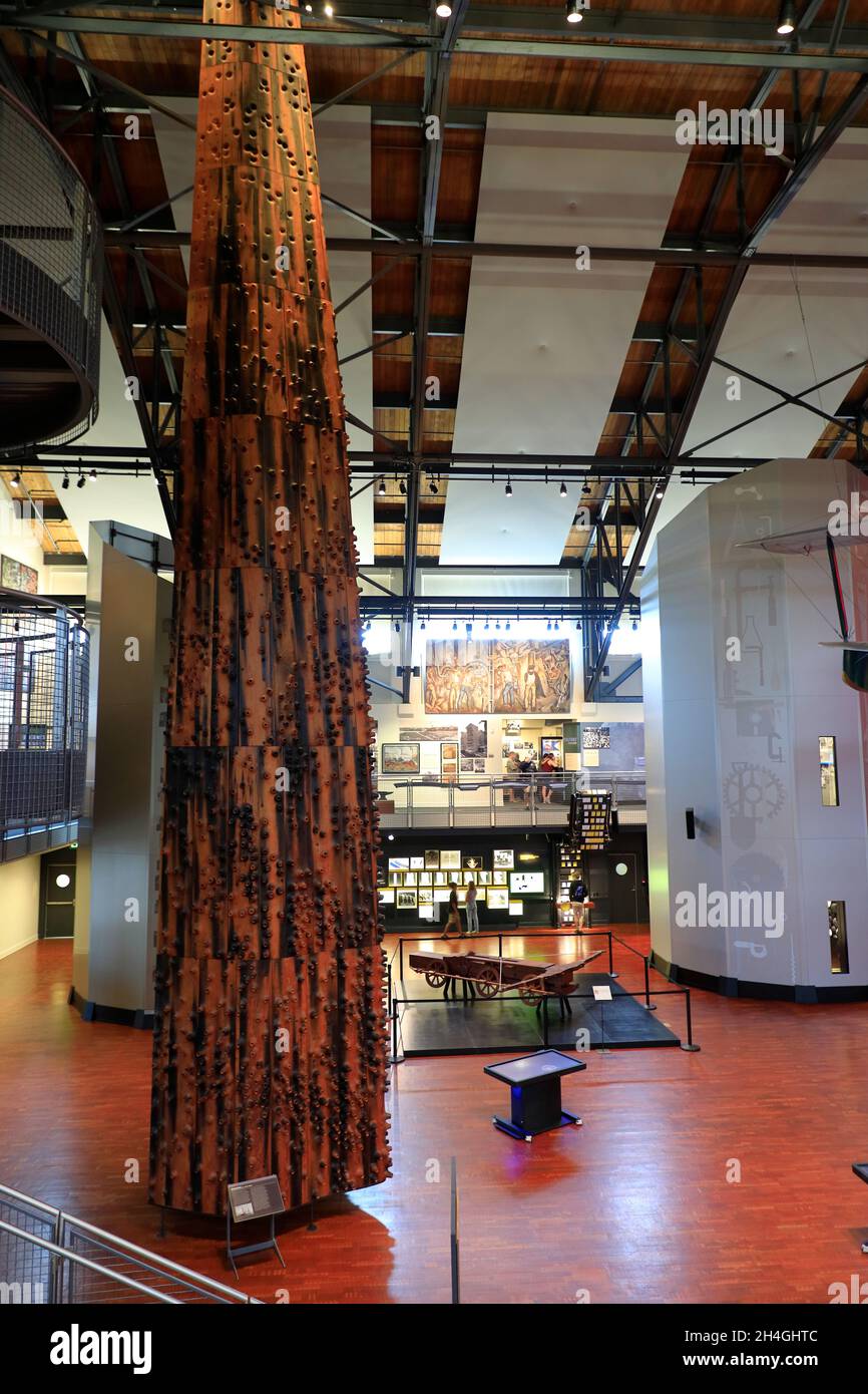 Grand Atrium with exhibitions of the history of Seattle in Museum of ...