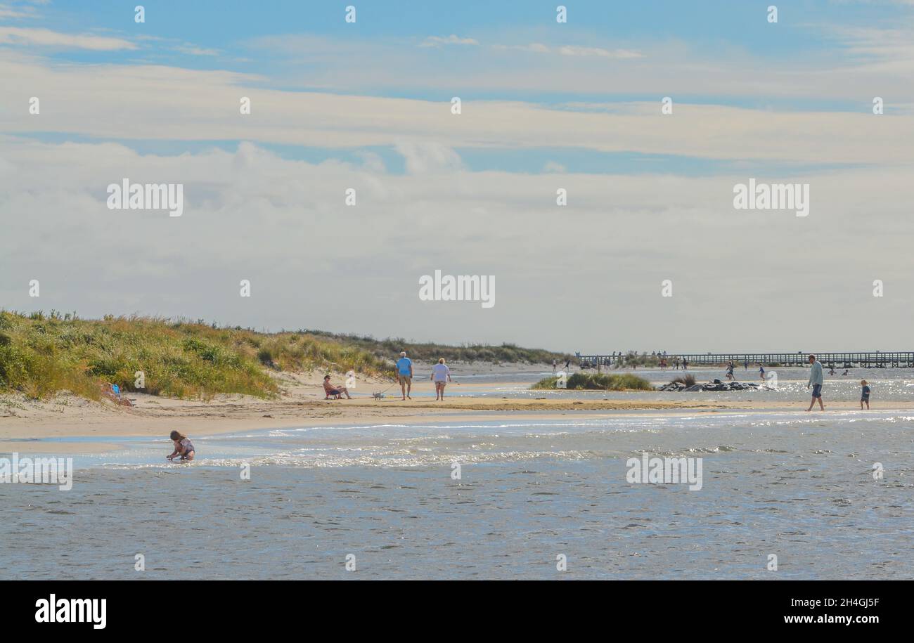 The Cape Charles Beach on the Chesapeake Bay, in Cape Charles ...