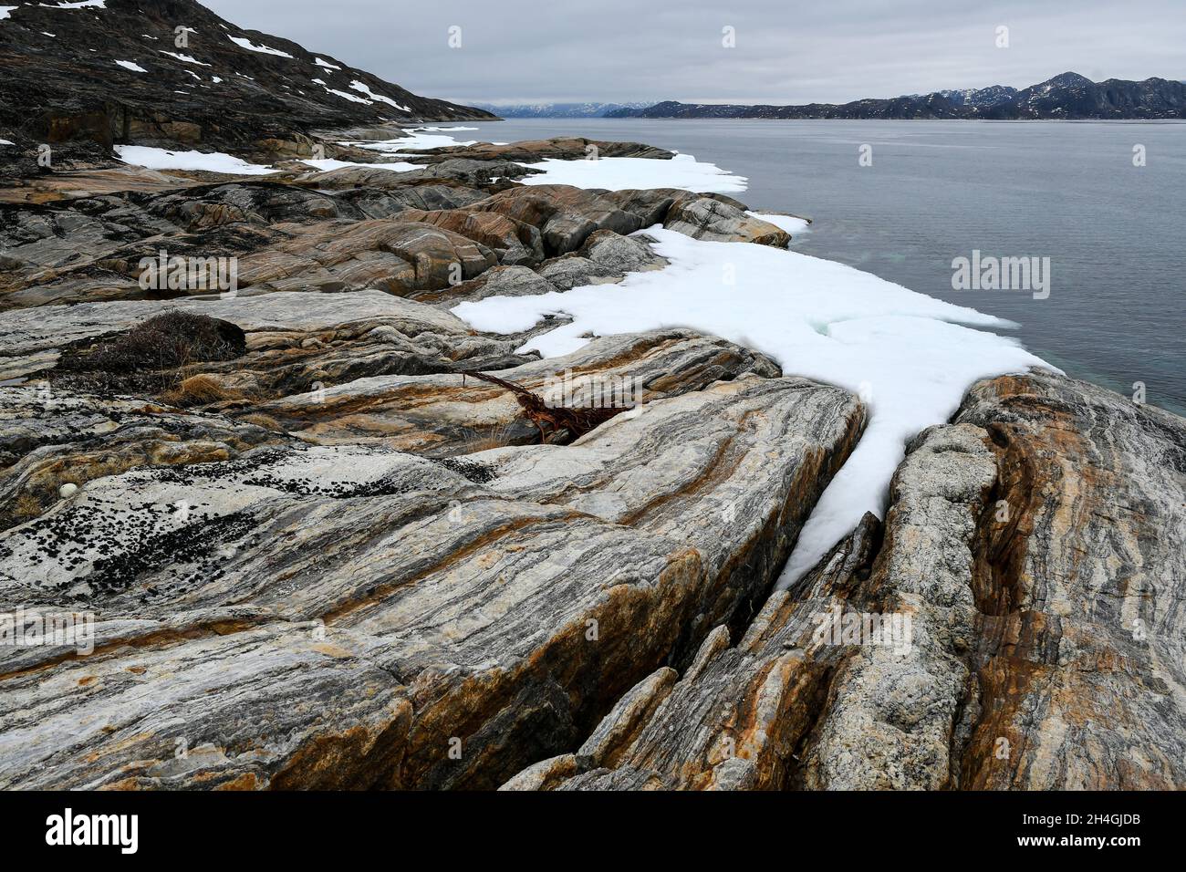 Barren landscape of the West Coast of Greenland Stock Photo - Alamy