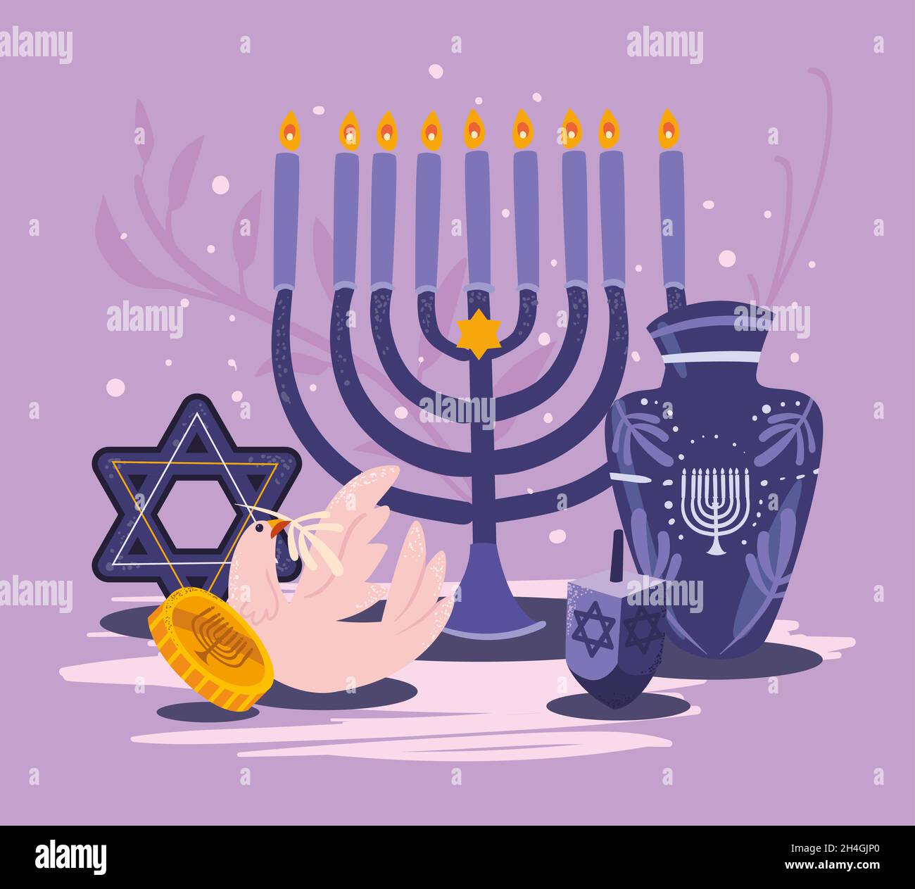 Jewish items Stock Vector Images - Alamy