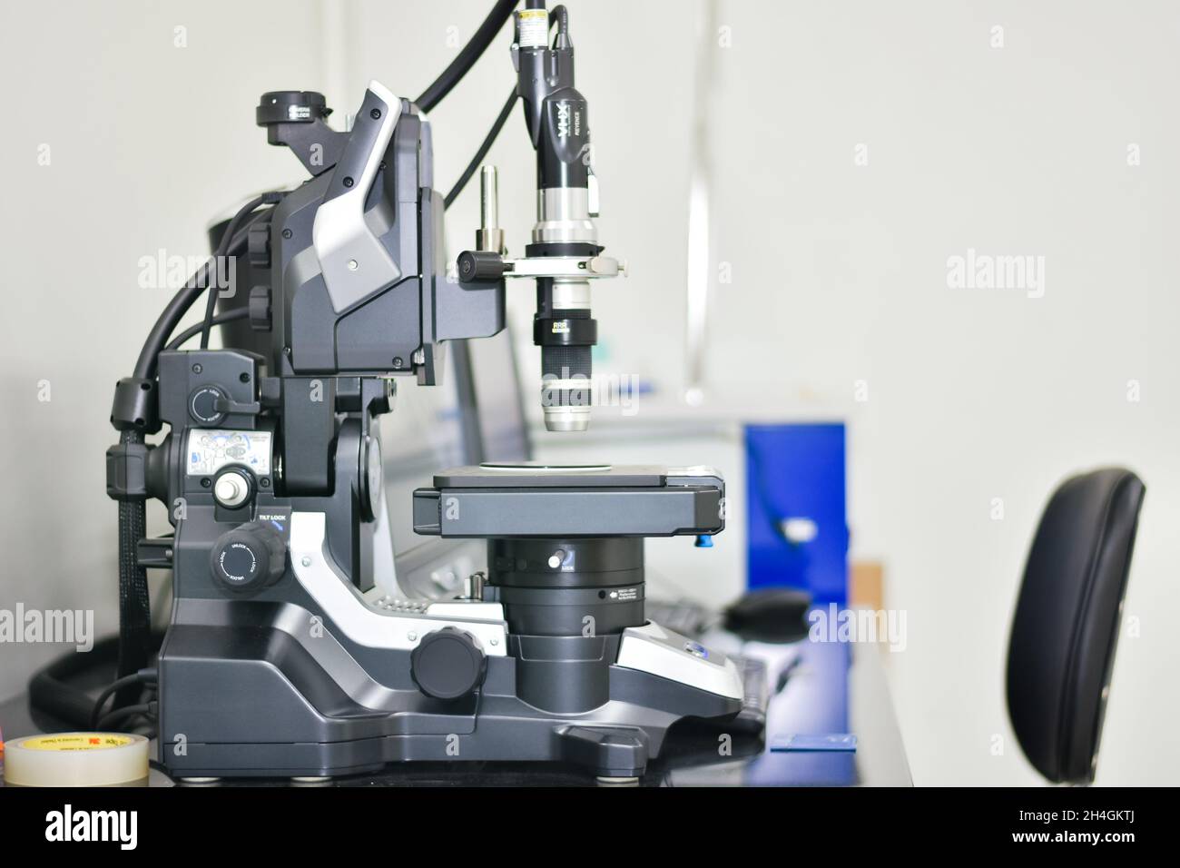 Microscope for research and development in industrial factory ...