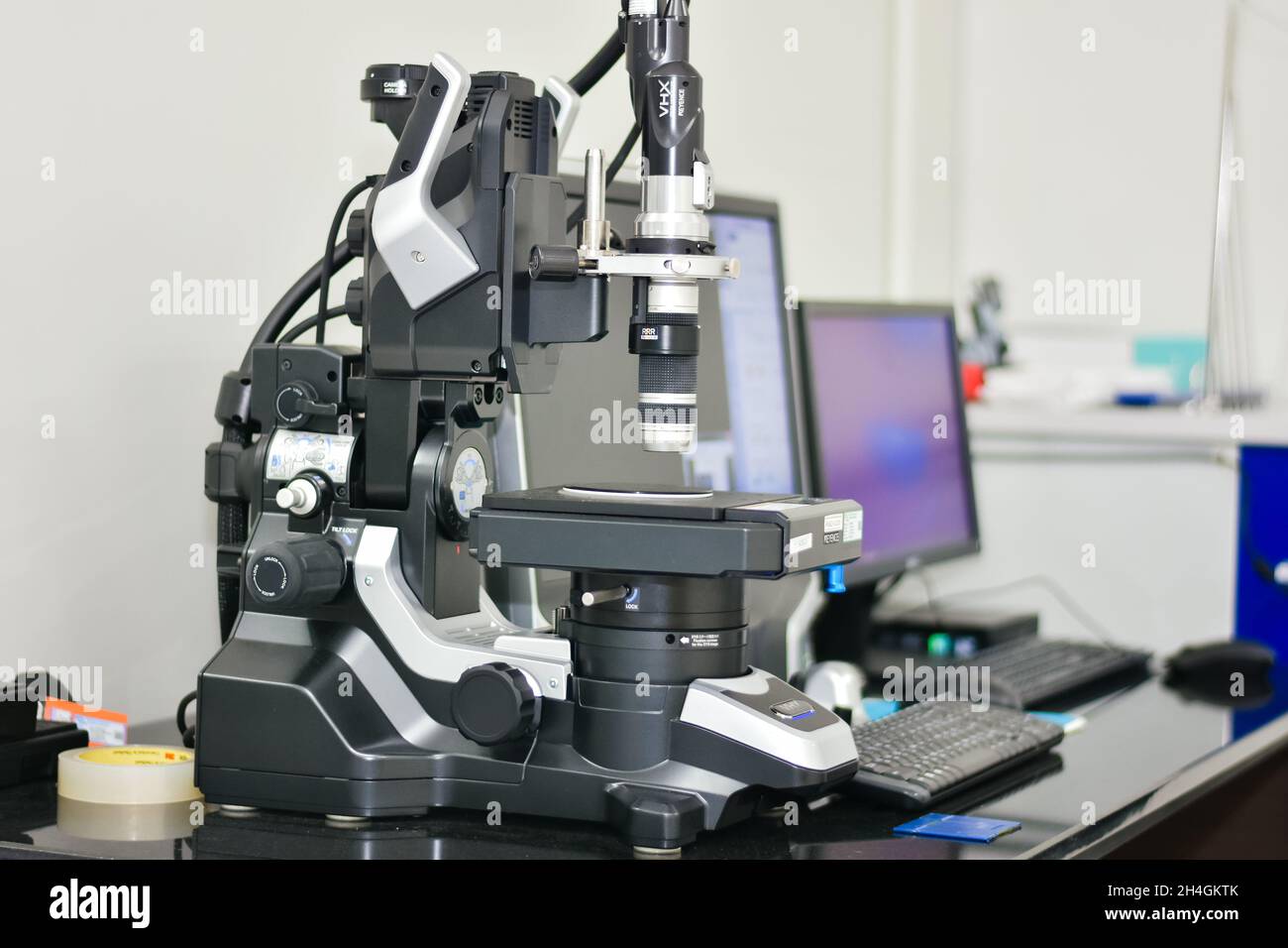 Microscope for research and development in industrial factory ...