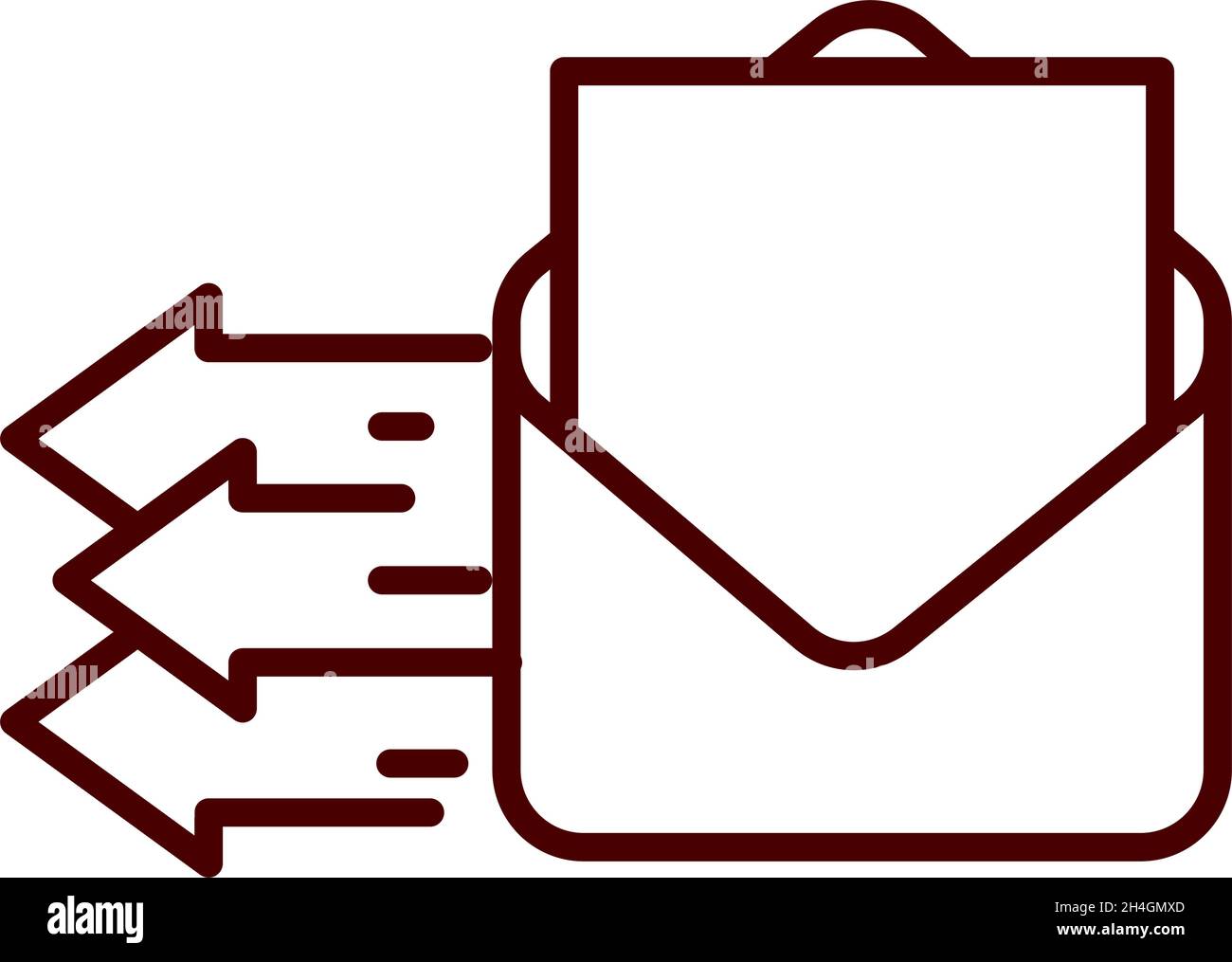 fast mail icon on white background Stock Vector Image & Art - Alamy