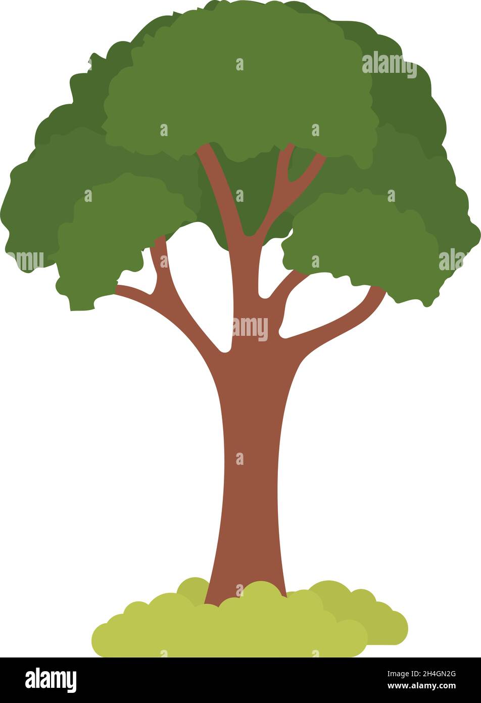 green tree icon on white background Stock Vector Image & Art - Alamy