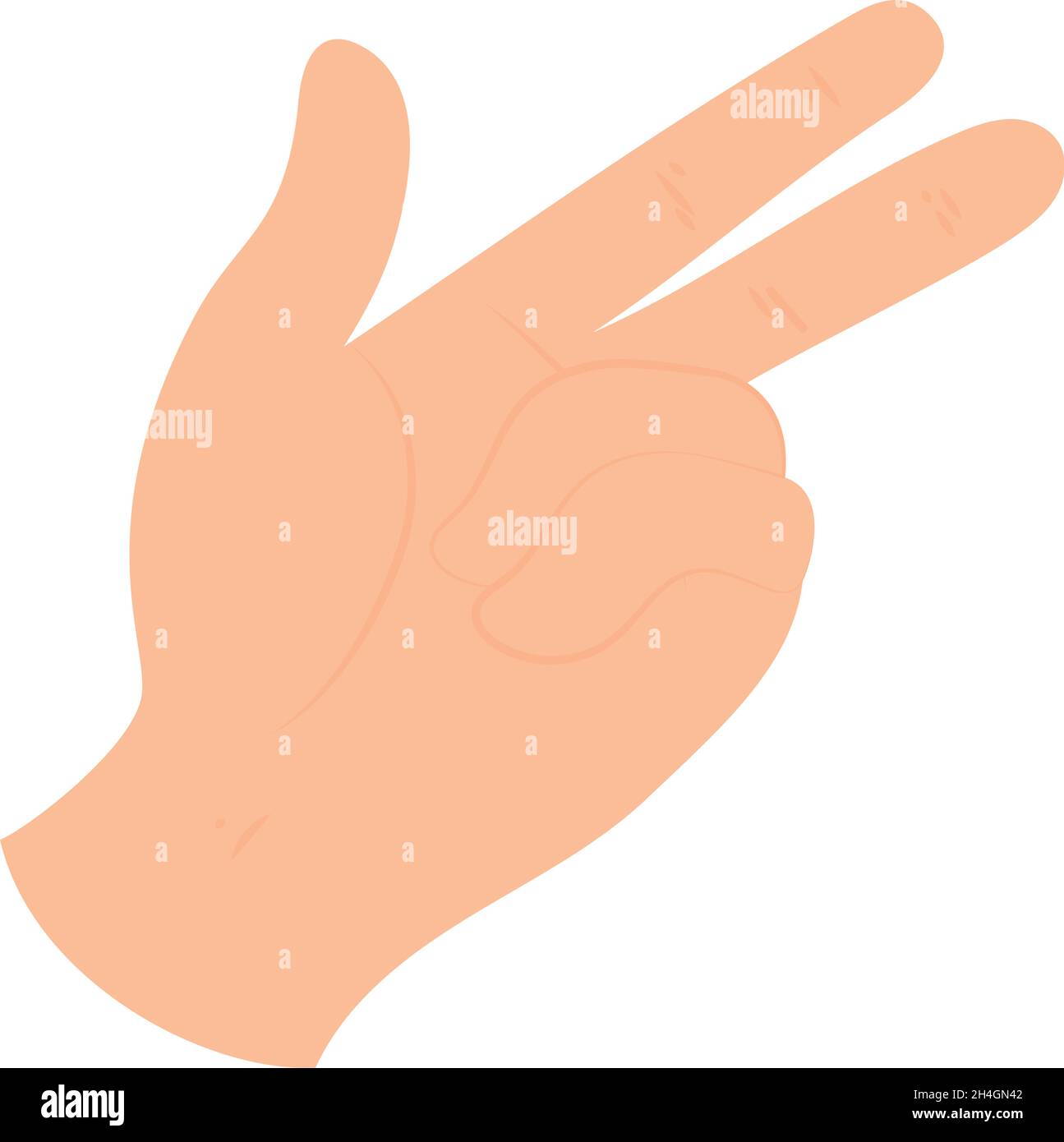 Two handed sign language hi-res stock photography and images - Alamy