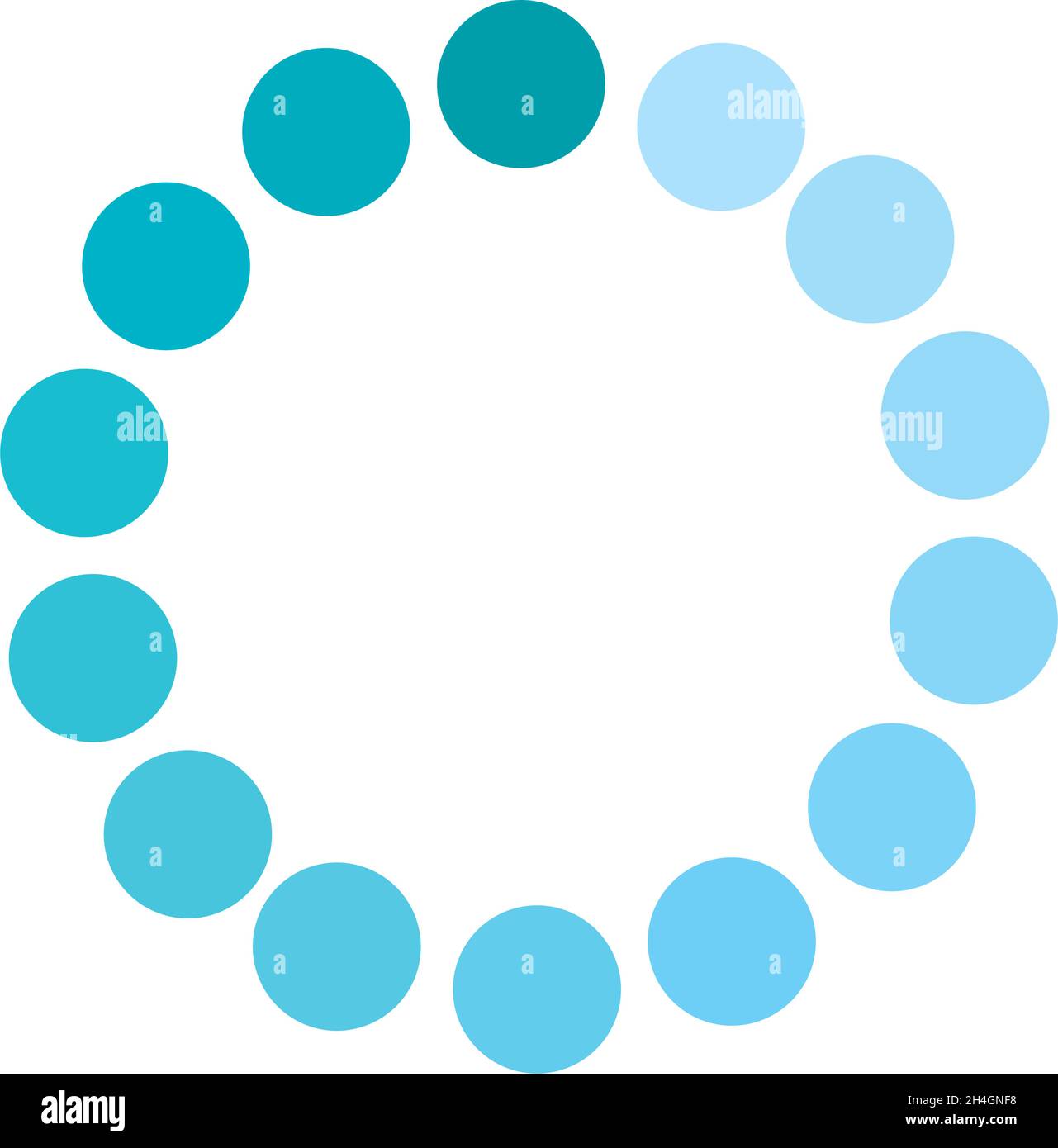 loading circle dots on white background Stock Vector Image & Art - Alamy