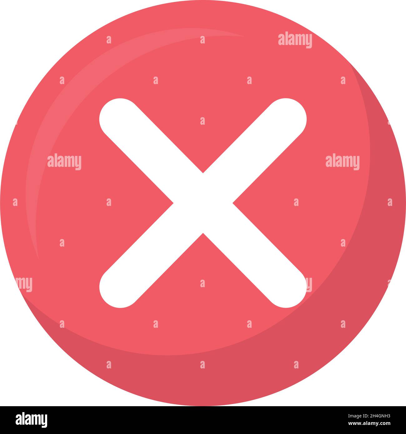 wrong sign icon on white background Stock Vector Image & Art - Alamy