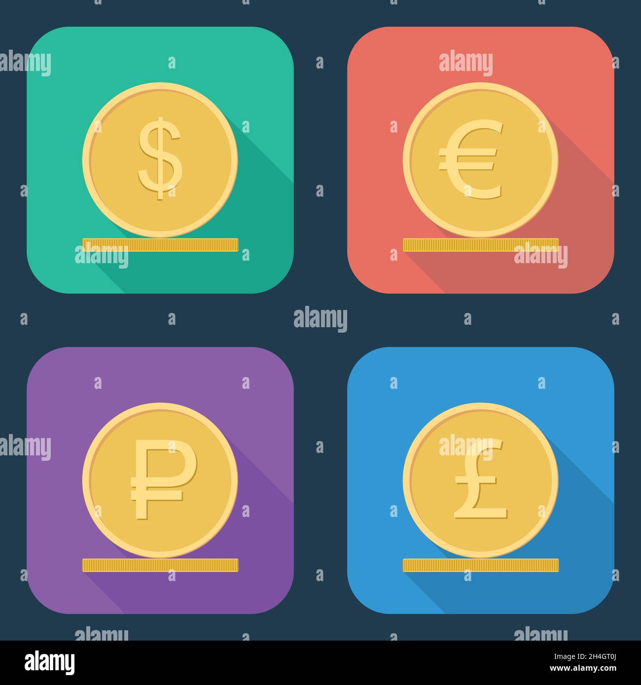 Coins vector icon Stock Vector Image & Art - Alamy