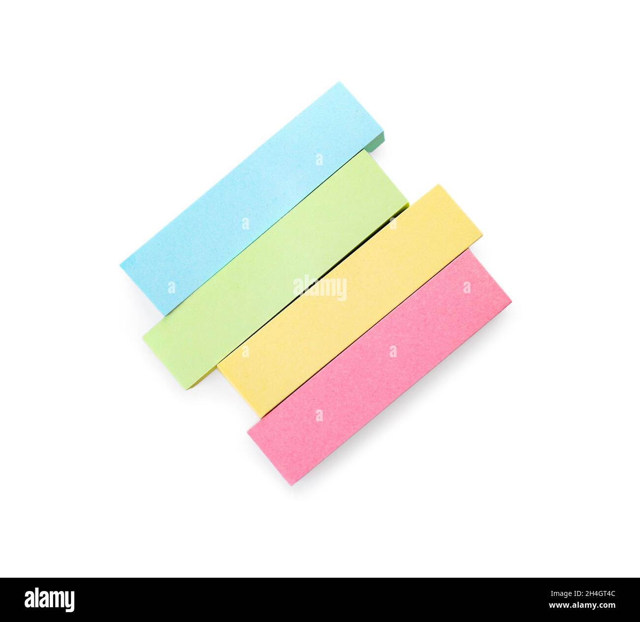Colorful sticky notes on white background Stock Photo - Alamy