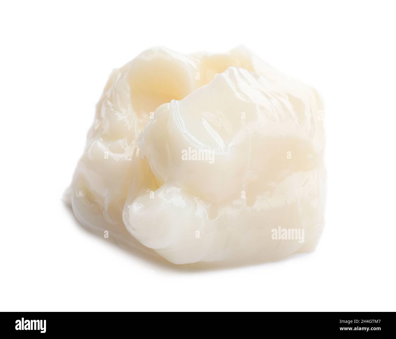 Fresh lard on white background Stock Photo - Alamy