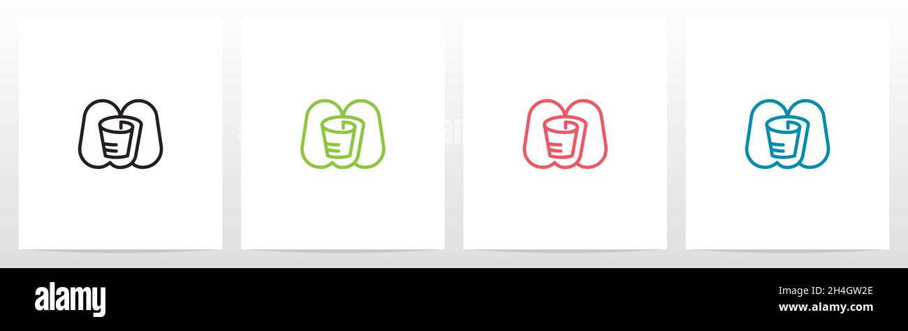 M paper logo hi-res stock photography and images - Alamy