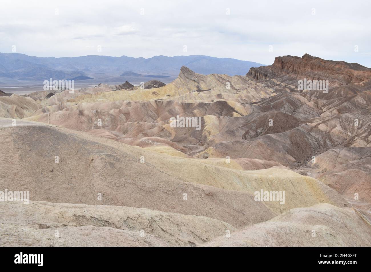 The view of Manly Beacon from Zabriskie Point, a tourist highlight of ...