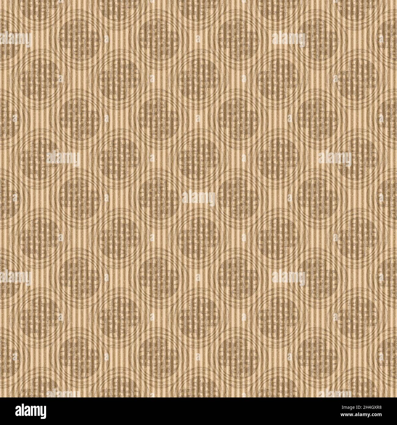Ecru recycled corrugated pulp card paper texture. Ribbed plain neutral ...