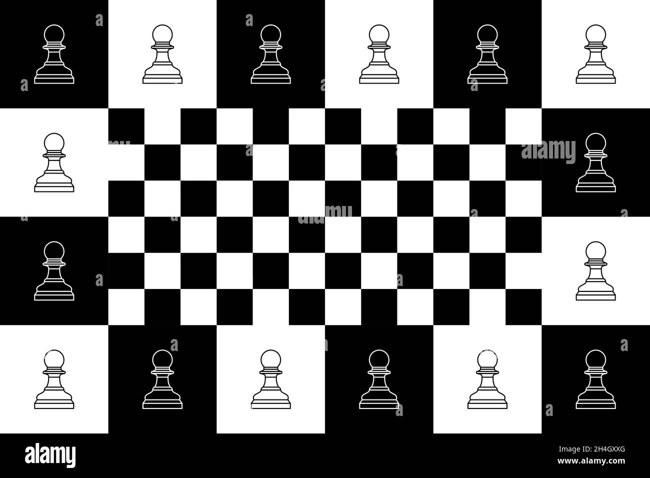 Pawn chess color Stock Vector Images - Alamy