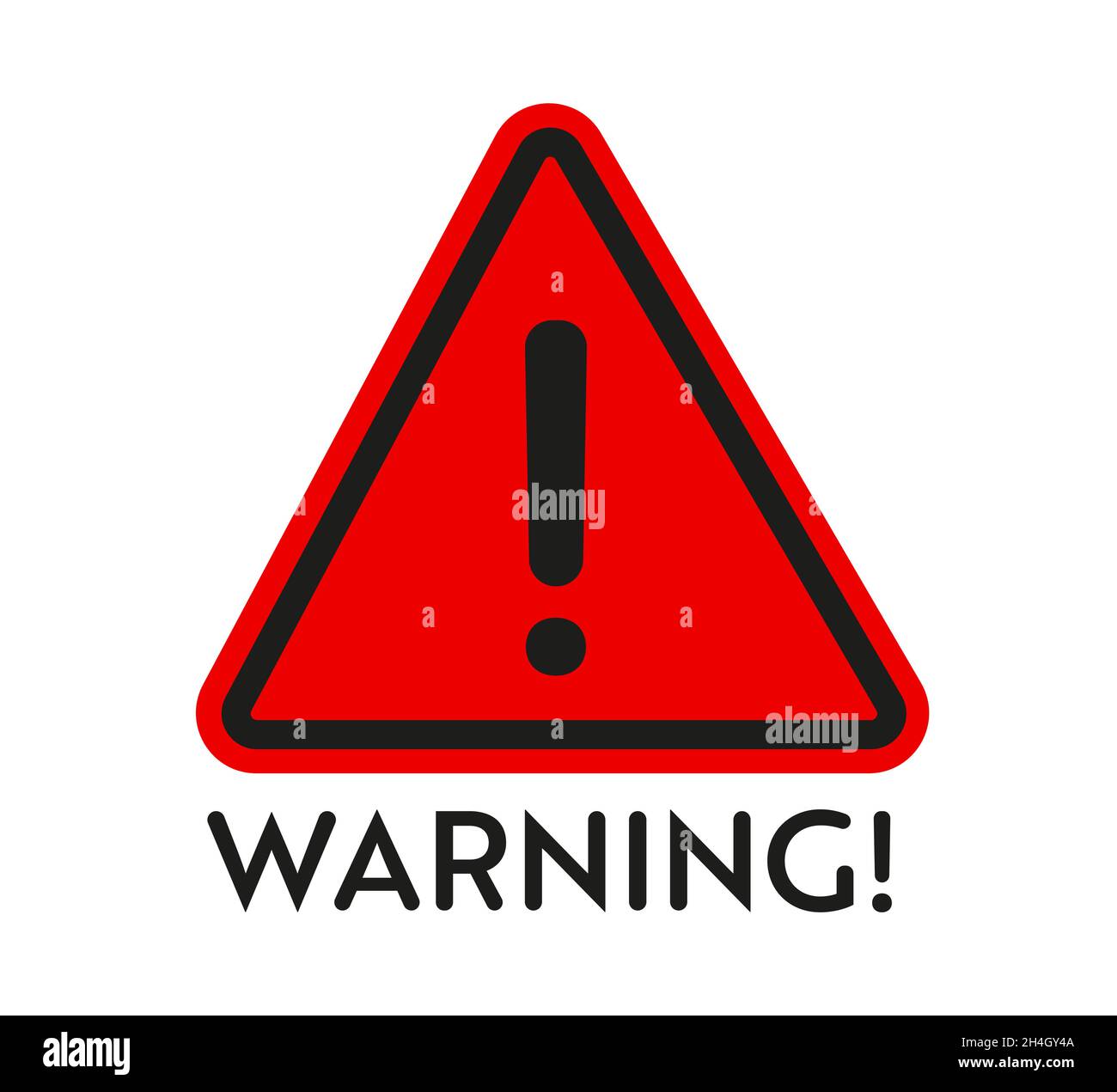 Warning sign. sticker. Vector design elements for objets with dangerous ...