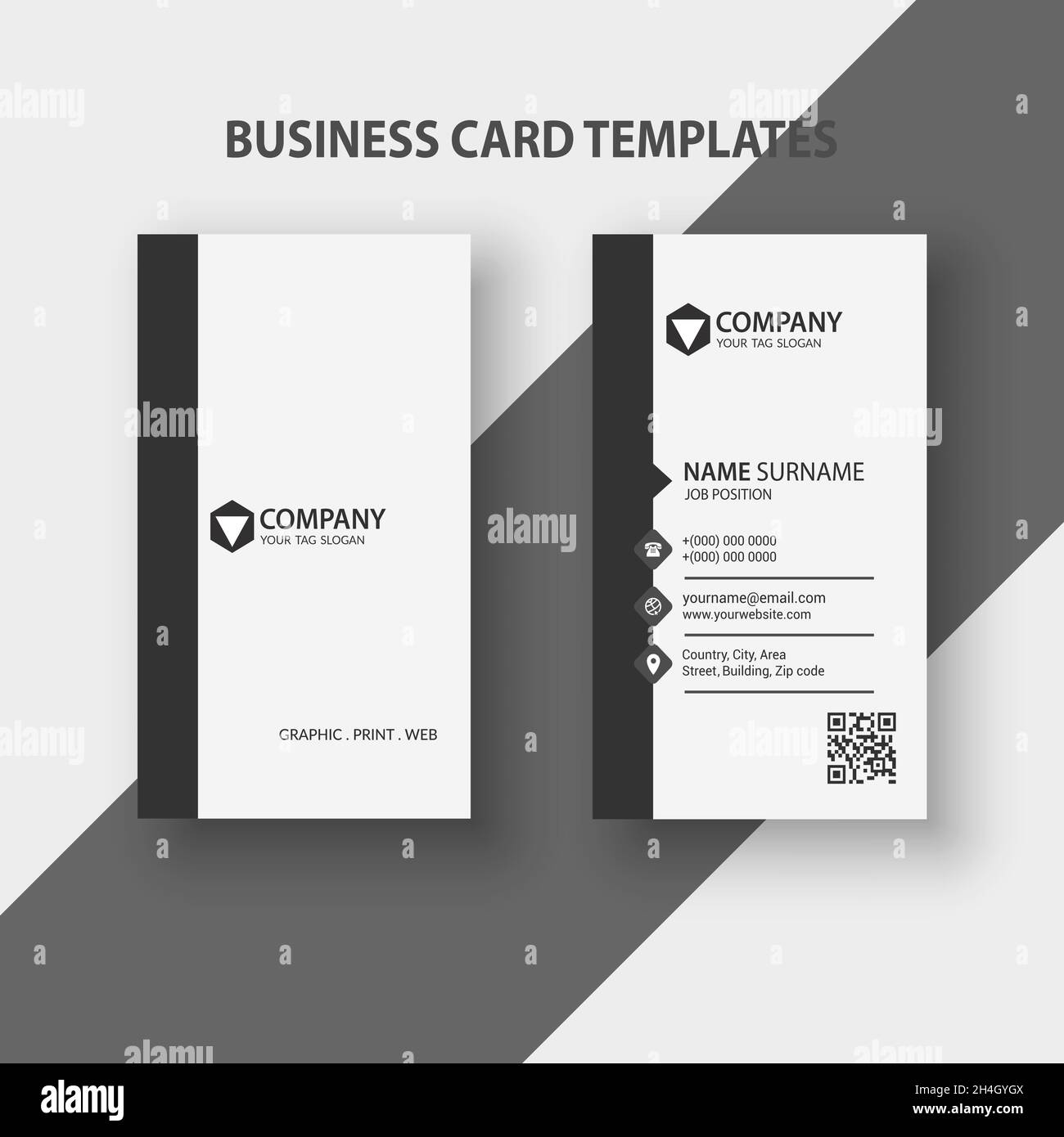 Double Sided Business Cards Template