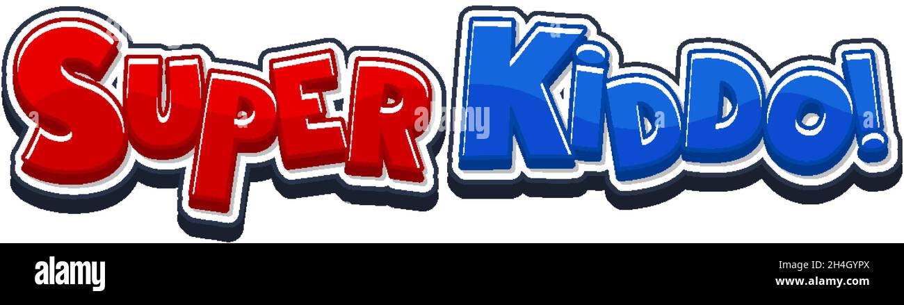 Super Kiddo logo text design illustration Stock Vector Image & Art - Alamy