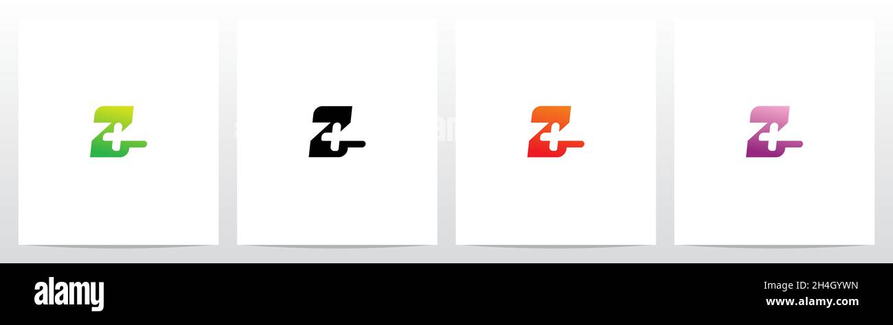 Plus Symbol On Letter Logo Design Z Stock Vector Image & Art - Alamy
