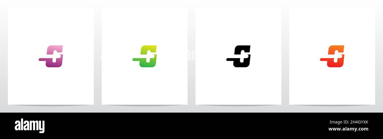 Plus Symbol On Letter Logo Design G Stock Vector Image & Art - Alamy