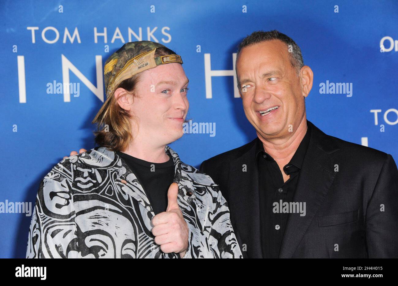 Los Angeles, CA. 2nd Nov, 2021. Caleb Landry Jones, Tom Hanks at ...