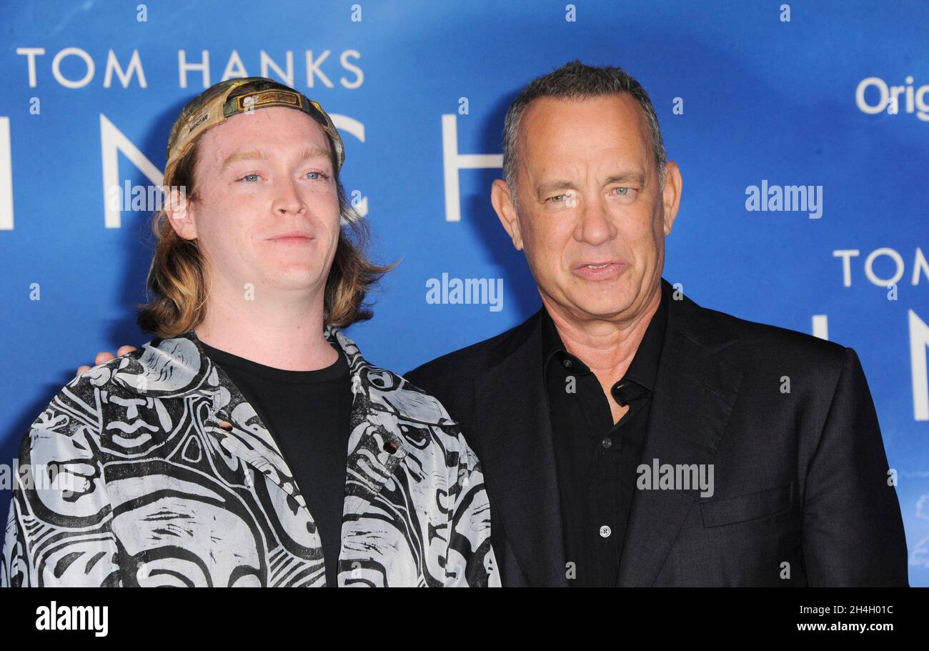 Los Angeles, CA. 2nd Nov, 2021. Caleb Landry Jones, Tom Hanks at ...