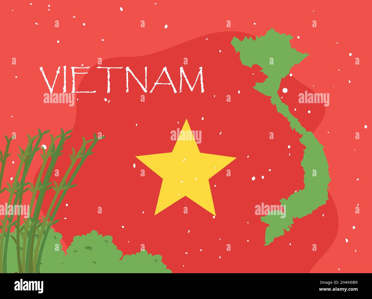 cute vietnam map and flag Stock Vector Image & Art - Alamy