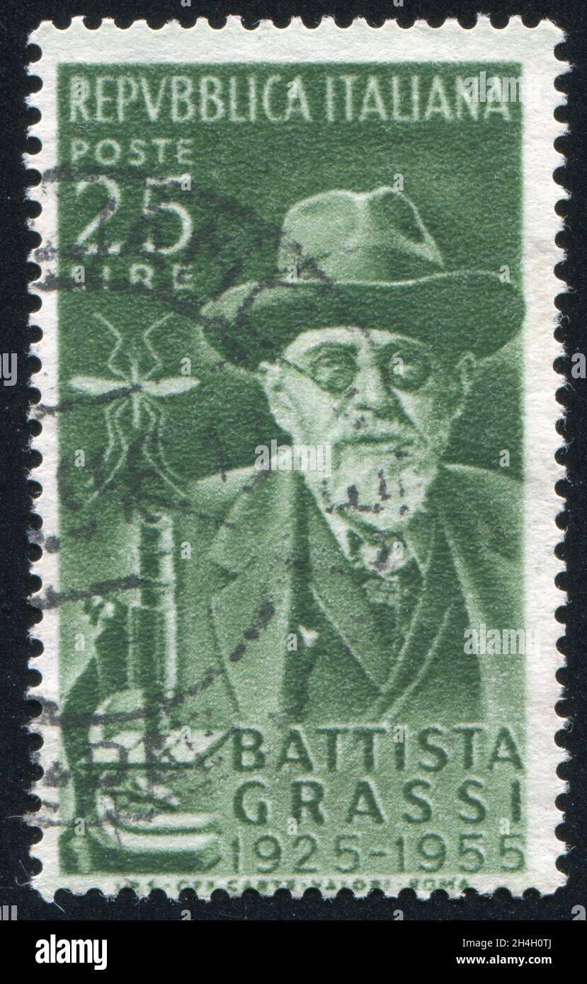 ITALY - CIRCA 1955: stamp printed by Italy, shows Batista Grassi, circa ...