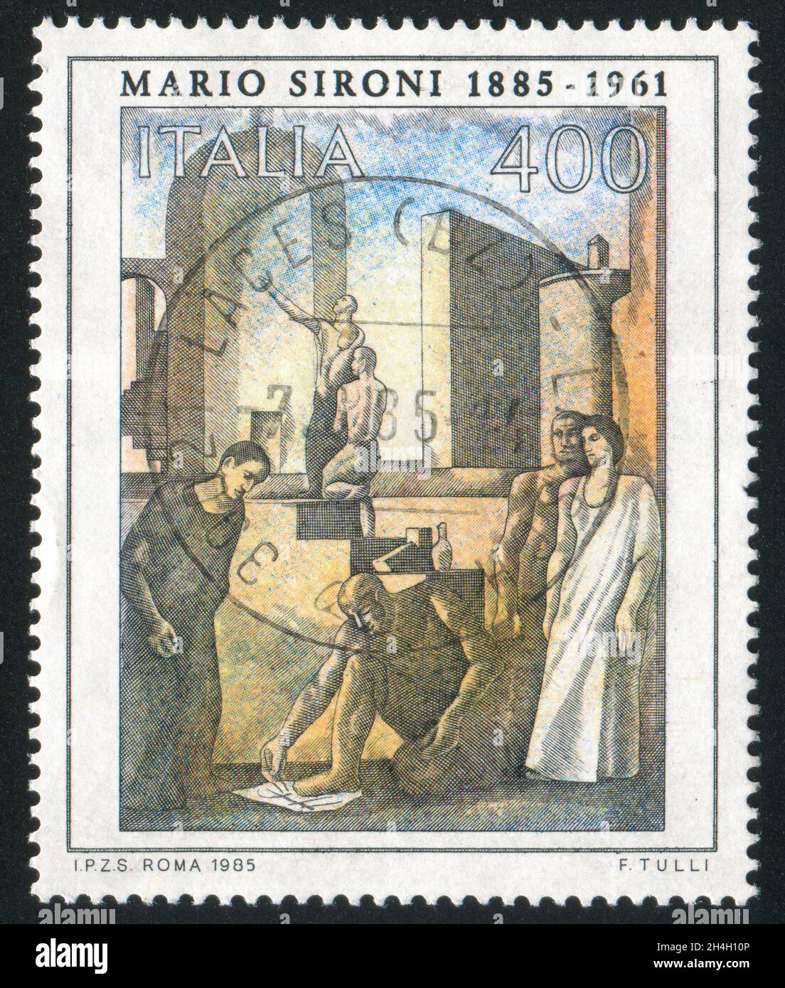ITALY - CIRCA 1985: stamp printed by Italy, shows Pride of the Work by ...