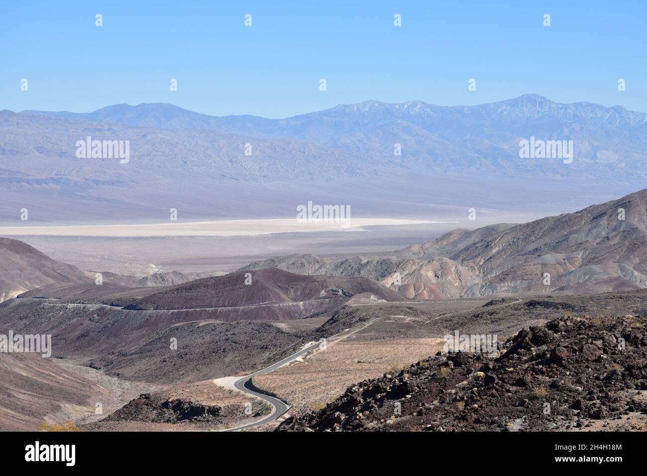 View of the Panamint Valley within Death Valley National Park ...