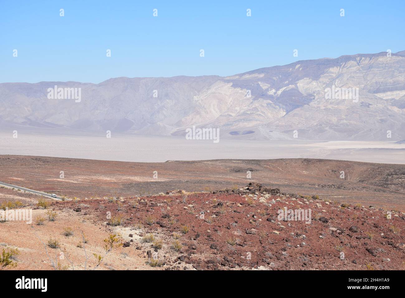 View of the Panamint Valley within Death Valley National Park ...