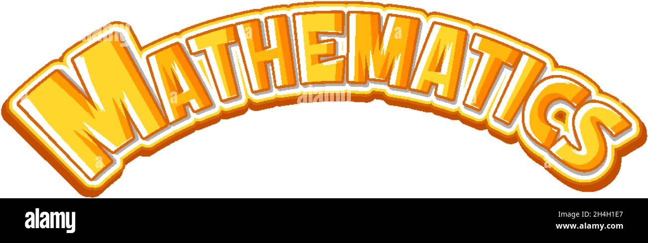 A yellow Mathematics font icon illustration Stock Vector Image & Art ...