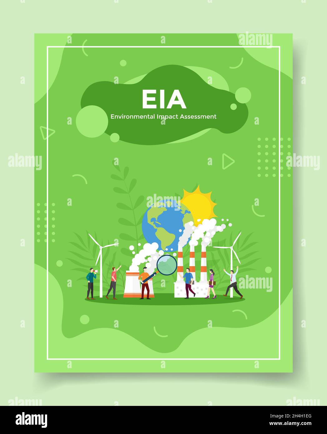 eia environmental impact assessment for template of banners, flyer ...