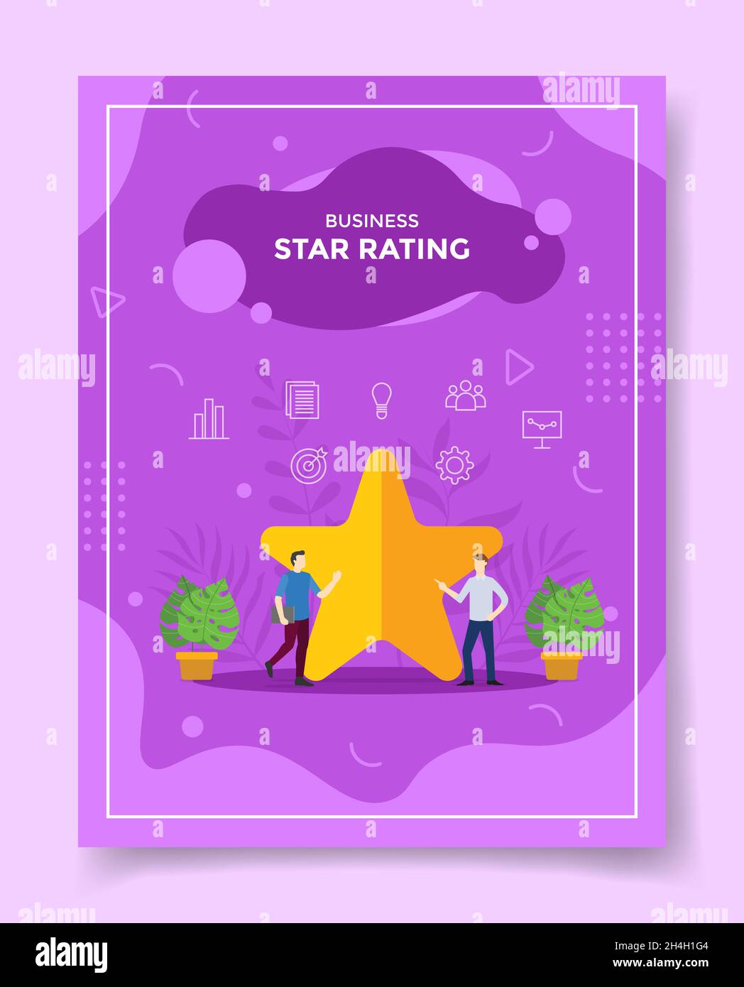 star rating concept for template of banners, flyer, books, and magazine ...