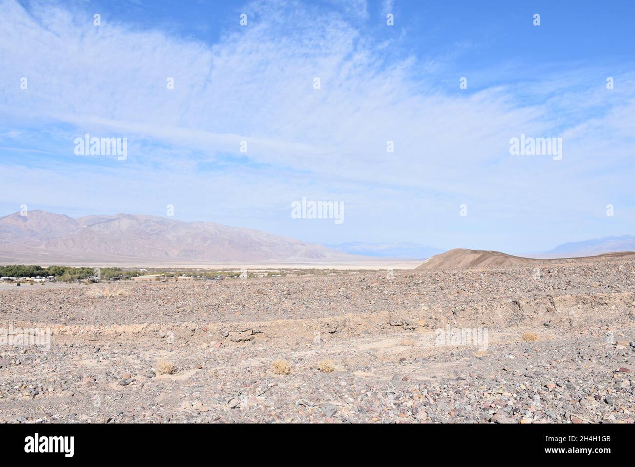 The oasis of Furnace Creek on the floor of Death Valley within Death ...