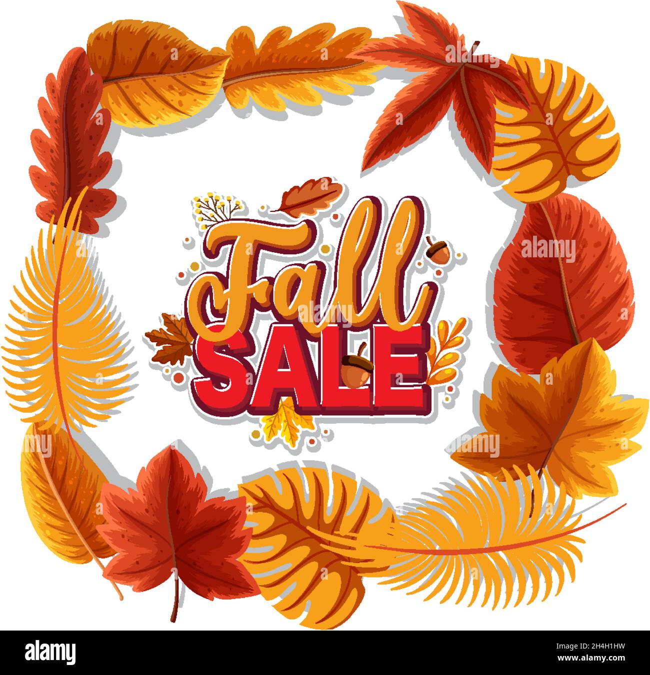 Fall sale banner template illustration Stock Vector Image & Art - Alamy